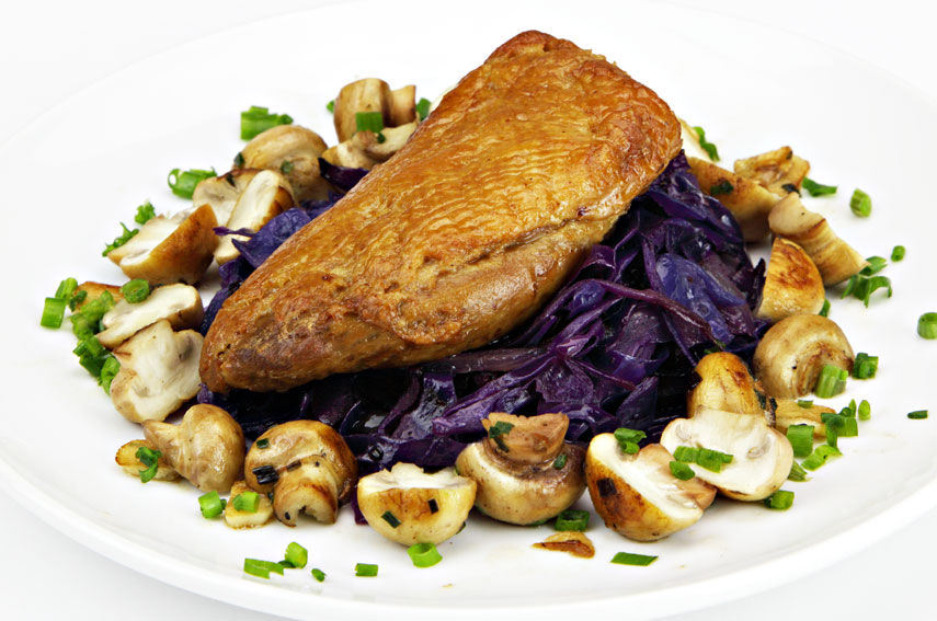 Ezy Duck Confit with Braised Red Cabbage & Mushroom Ragu – Ezy Duck by ...